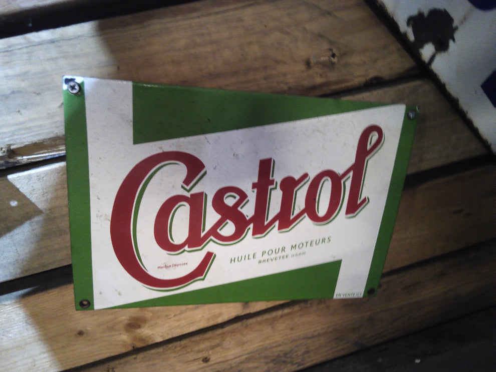 Castrol enamel sign – Huggys Speedshop