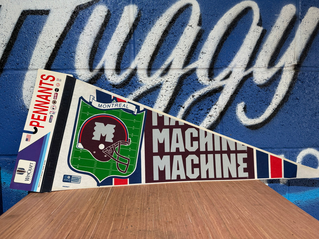 VINTAGE WORLD LEAGUE MONTREAL MACHINE FELT PENNANT – Huggys Speedshop