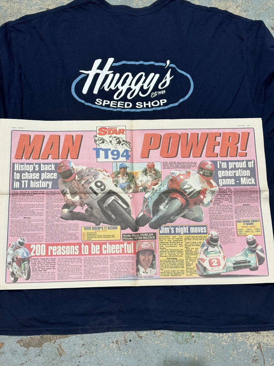 VINTAGE DAILY STAR TT94 NEWSPAPER – Huggys Speedshop