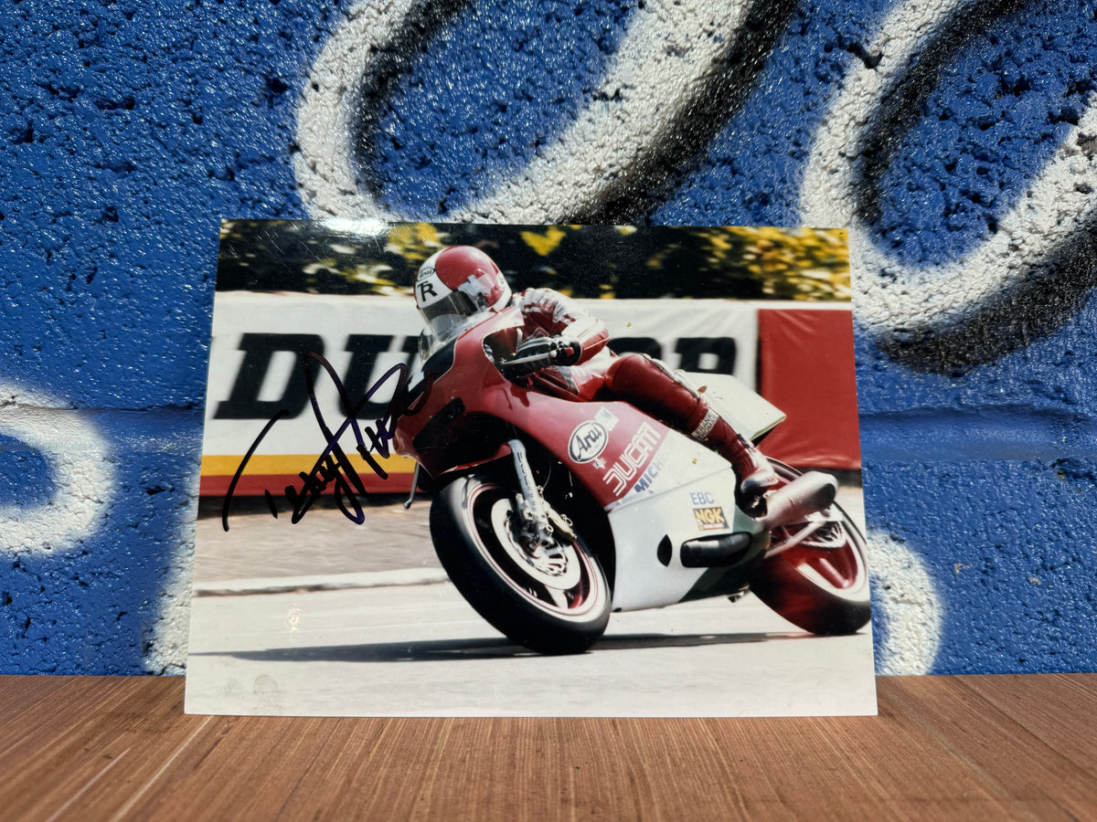 GENUINE TONY RUTTER HAND SIGNED PHOTO – Huggys Speedshop