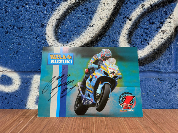 GENUINE JOHN RENALDS HAND SIGNED PHOTO – Huggys Speedshop