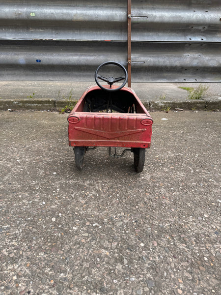 VINTAGE 1950?? RACE RED PEDAL CAR – Huggys Speedshop