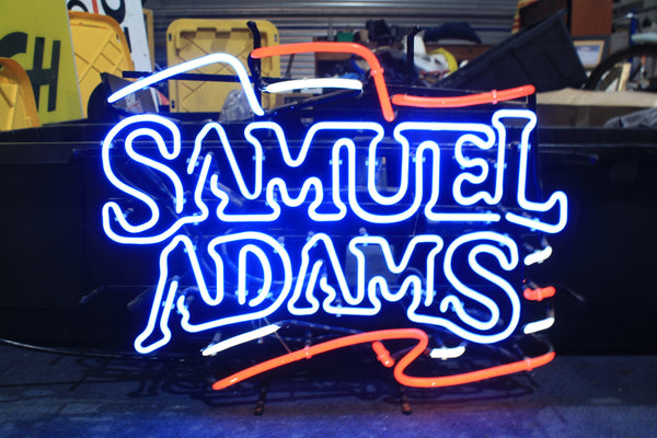 VINTAGE SAMUEL ADAMS BOSTON LAGER NEON SIGN – Huggys Speedshop